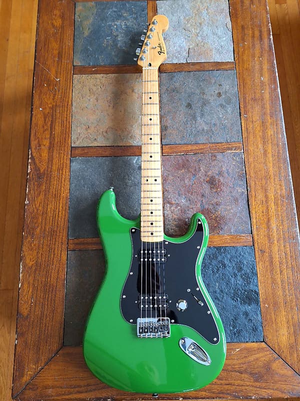 Fender XGP MIM partscaster HH strat 1996 - green/maple | Reverb