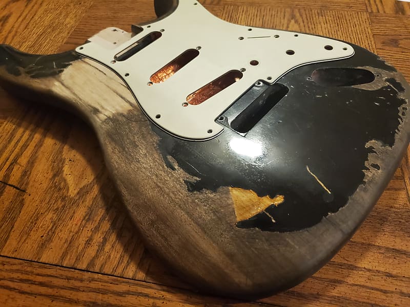 PRS Silver Sky SE Body 2022 Heavy Relic John Mayer Black One | Reverb