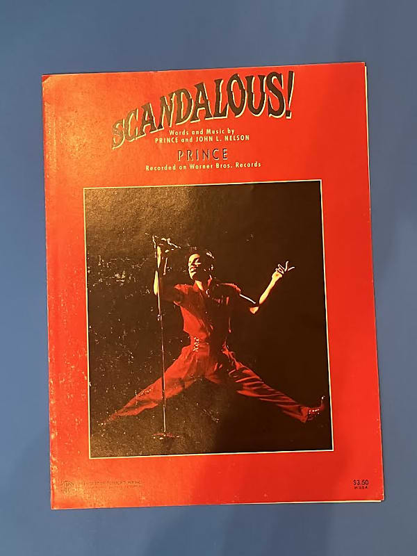 Scandalous! by Prince Piano, Vocal and Guitar Sheet Music | Reverb
