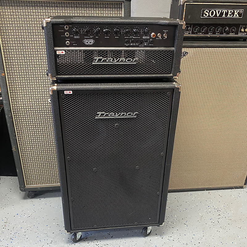 Traynor YBA200-2 Tube Bass Head w/ Gold lions And matching | Reverb
