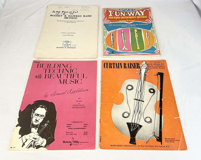 Lot of 4 Used Piano, Guitar, Autoharp, Books - Building | Reverb