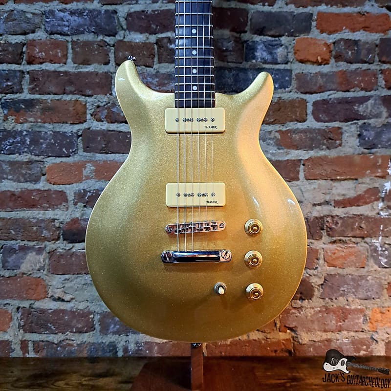 Hamer XT Series A/TP90 Electric Guitar w/ GB (2010s - Gold) | Reverb