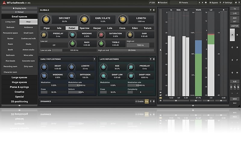 MELDA MUltraMaximizer | Reverb