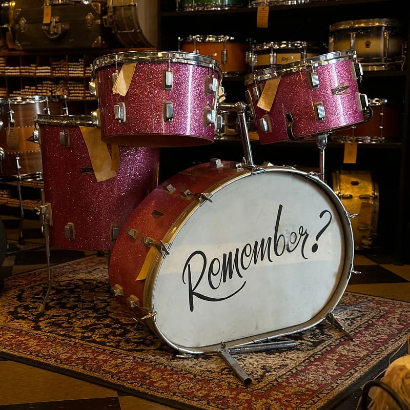 VINTAGE 1960's Trixon Players Grade Speedfire Kit in Pink | Reverb