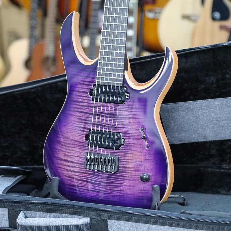 MAYONES Duvell 7 Elite Infinite Purple Gloss Baritone | Reverb