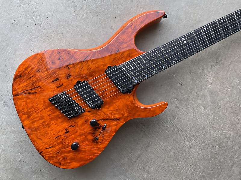 Kiesel DCM7 Multi-scale w/ 5A Poplar Burl Top & Lundgren M7 | Reverb