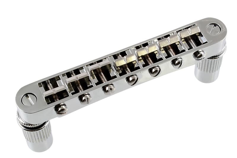 7-String Tunematic Guitar Bridge, CHROME | Reverb