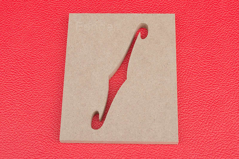 Fender Thinline F-Hole Router Template CNC 1/2" MDF 0.5" | Reverb
