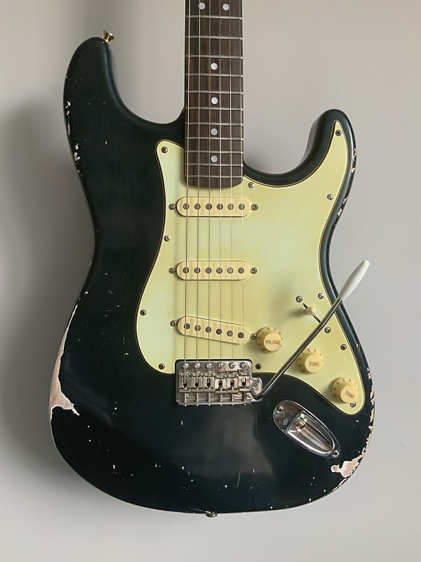 Custom build Midnight Blue MJT relic Strat with Fender | Reverb UK