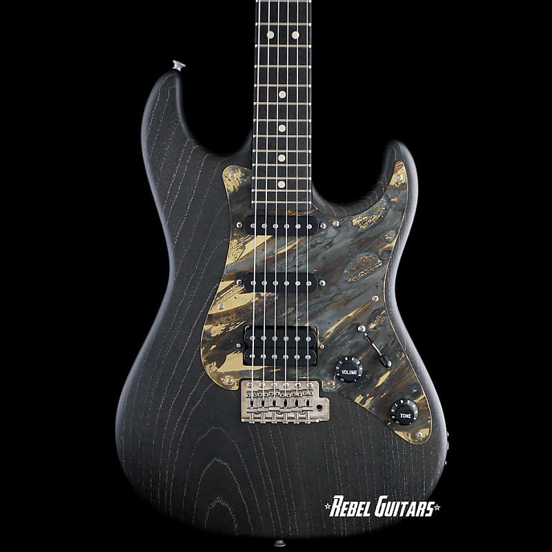 Patrick James Eggle Guitars 96 Strat in Black Grained with | Reverb UK