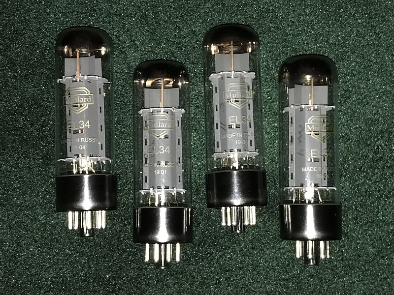 Mullard EL34 Matched Quad Tubes | Reverb