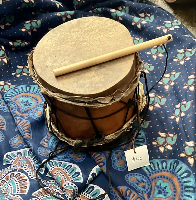 African Talking Drum w/ Stick | Reverb