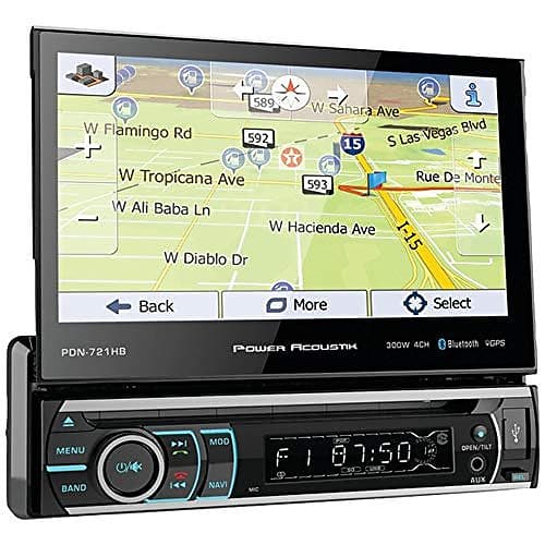 Power Acoustik PDN-721HB Single DIN Bluetooth In-Dash | Reverb