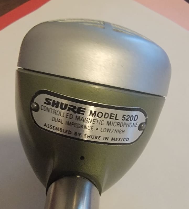 Shure 520D Green Bullet 1985-1995 - Green / Brushed Chrome | Reverb