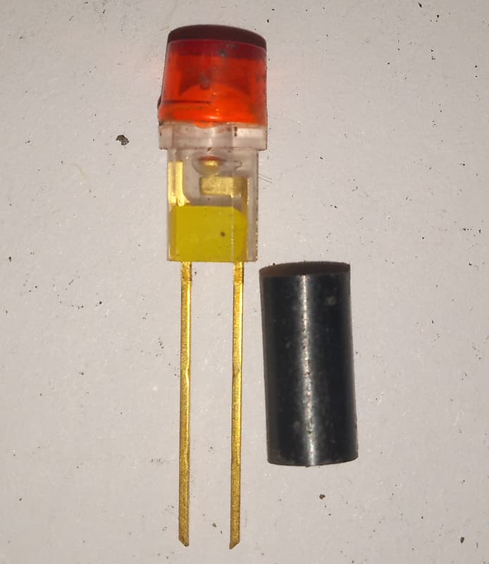 Rare Early 1970's Gold Plated Light Emitting Diode Yellow NOS | Reverb