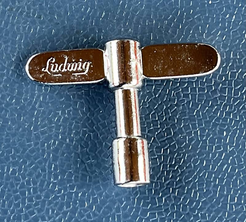Ludwig Vintage 60's Ludwig Drum Key with Script Logo - Chrome | Reverb