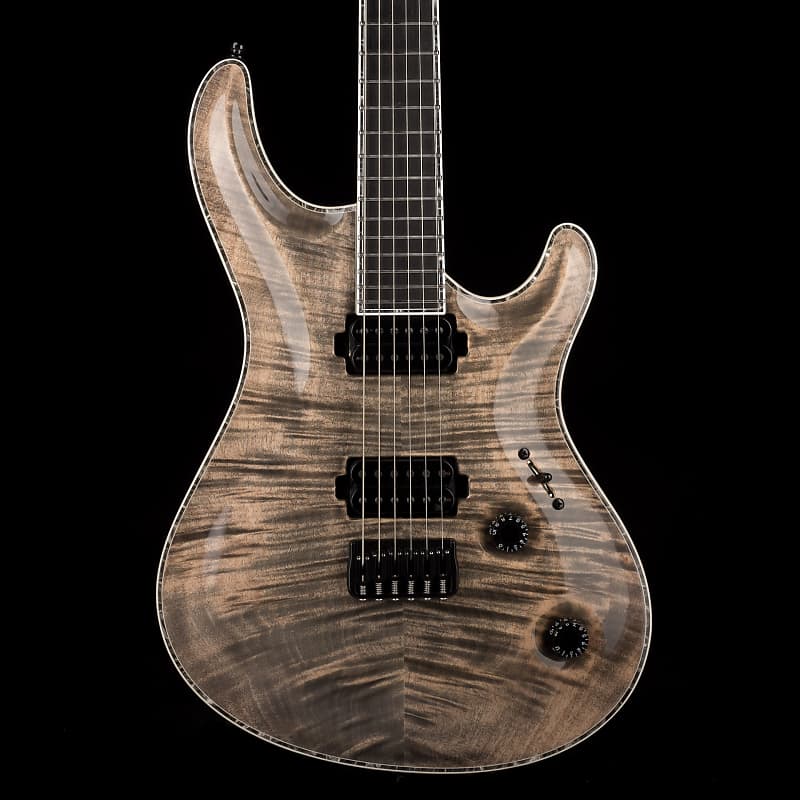 Used Mayones Regius Core 6 Flame Top Jeans Black with OHSC | Reverb