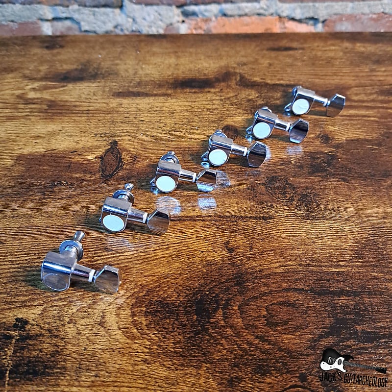 Economy 10mm 6-in-Line Tuners (Silver) | Reverb