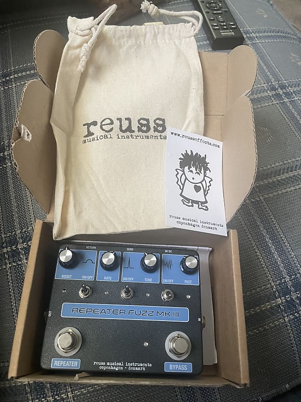 Reuss Effects Repeater Fuzz Mk III 2000s - Black | Reverb