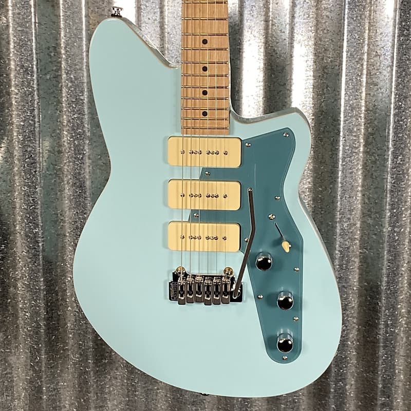 Reverend Jetstream 390 Chronic Blue Guitar & Case #56046 | Reverb
