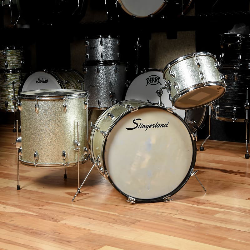Slingerland 1960's Silver Sparkle 20/16/12 USED | Reverb