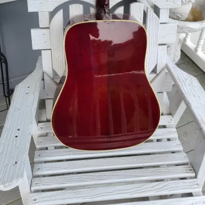 Dixon Hummingbird. Model # 684 Cherry Sunburst | Reverb