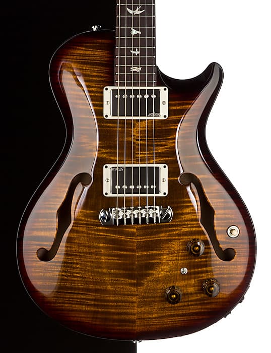 PRS Single-Cut Hollowbody II Piezo 2013 Black Gold Wrap | Reverb