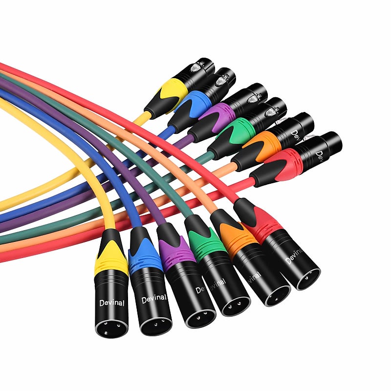 Xlr Patch Cable, 6 Foot Mic Cable, 3 Pin Xlr Male To Female 6 | Reverb