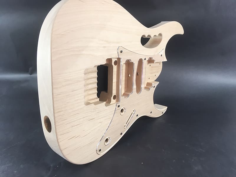 Unfinished 6 string, Jem style Alder guitar body, rear route, | Reverb