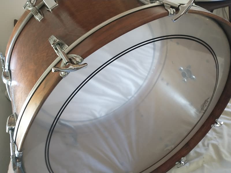 Ludwig 14x28 3 ply bass drum 1971 - natural | Reverb