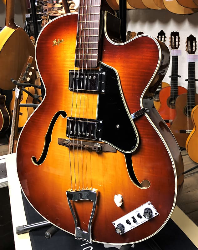 Belle Archtop Hofner 455 E2 fabriquée en Allemagne en 1961 | Reverb