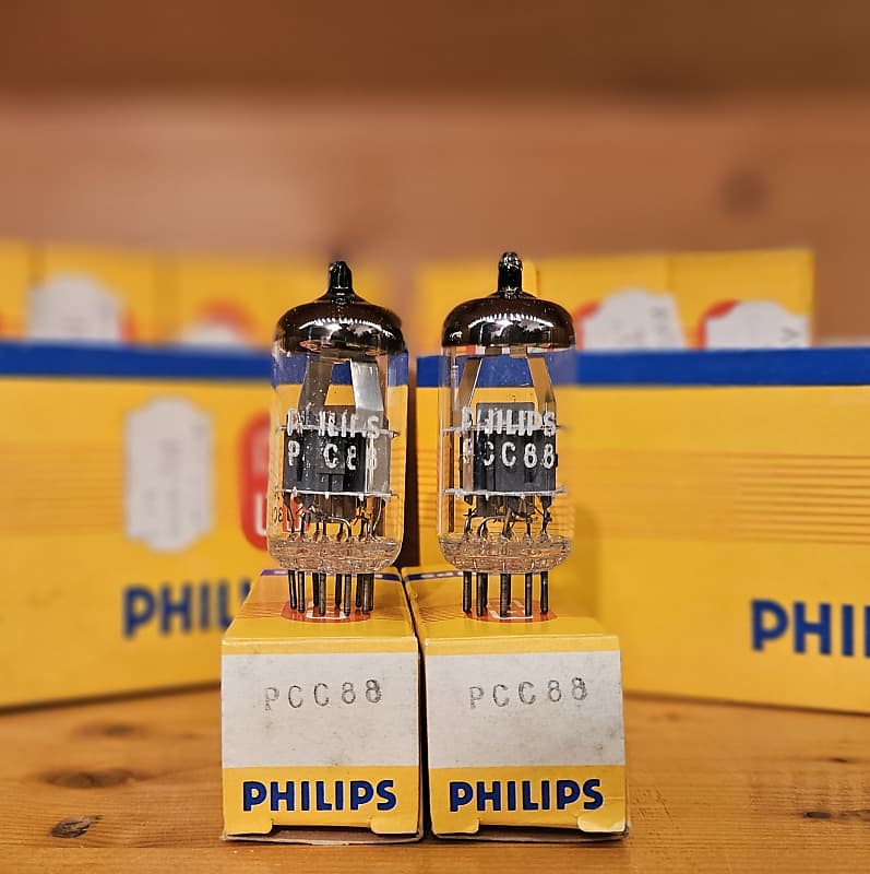 2x Philips PCC88 6DJ8 7DJ8 Perfectly Matched Pair NEW - | Reverb