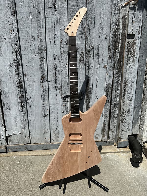 DIY Explorer Style Guitar Kit w/ Floyd Rose Style Bridge | Reverb