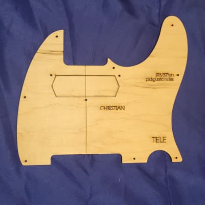 Custom Tele Guitar Pickguard Routing Template For Charlie | Reverb