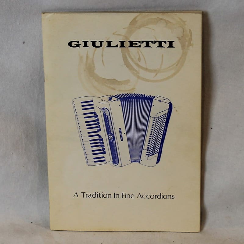 Giulietti Accordions Vintage Sales Catalogue | Reverb