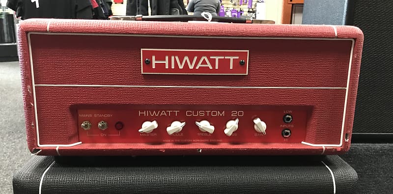 Hiwatt Custom 20HD Head Red! Extremely RARE!!! | Reverb