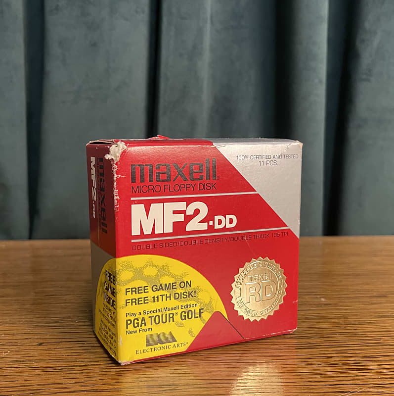 Maxell Box of 14 MF2-DD Micro Floppy Disks | Reverb