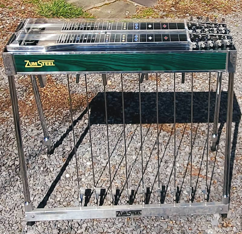 Zumsteel D10 9+9 1983 - Green/Black Mica | Reverb