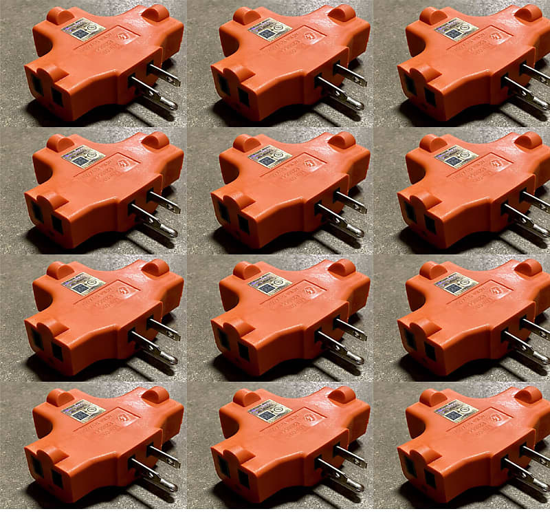 12 Stage Power Triple Tap 3-Way Splitter Electric Plug Wall | Reverb