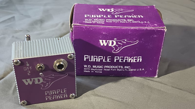 WD Purple Peaker Boost Effects Box NEW OLD STOCK Rare | Reverb