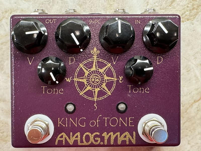 Analogman King of Tone v4 with 4-Jack and Red-Side High Gain | Reverb
