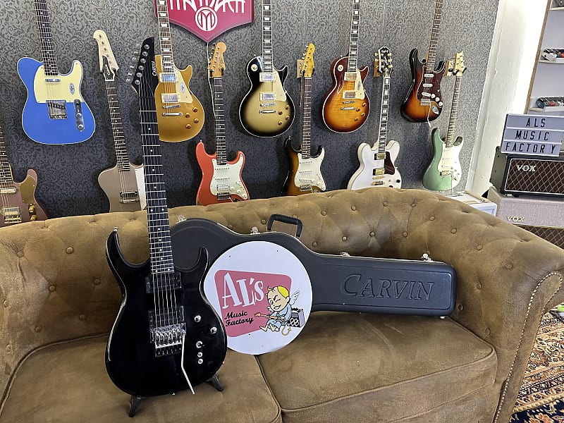 Carvin Kiesel DC 127 Floyd Rose Thru neck - Black | Reverb