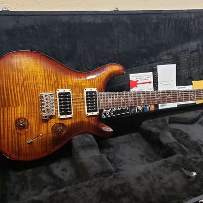 Autographed PRS Paul Reed Smith Custom 24 Black Gold Burst | Reverb