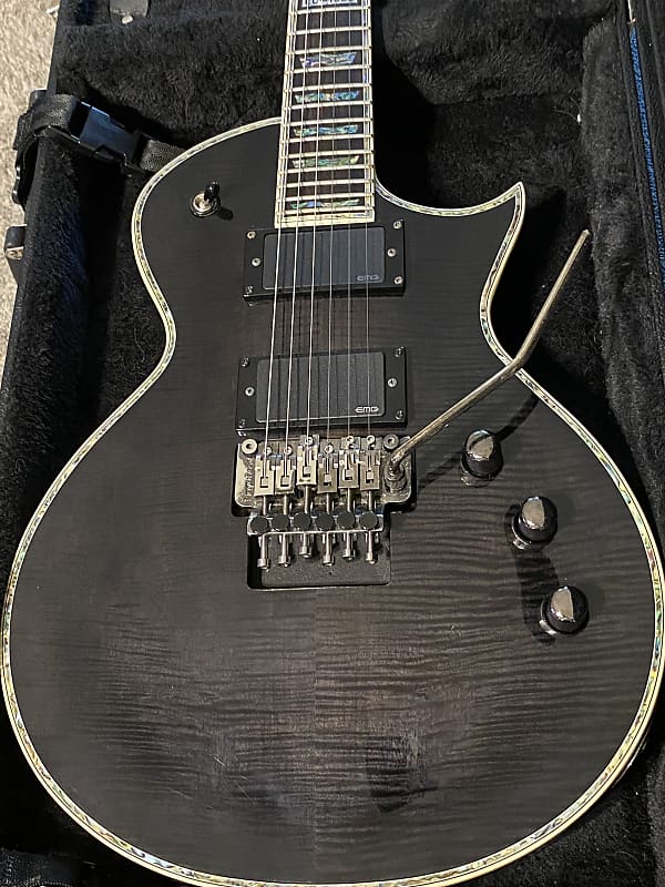 ESP Ltd EC-1000FR deluxe with titanium and 37mm big brass | Reverb