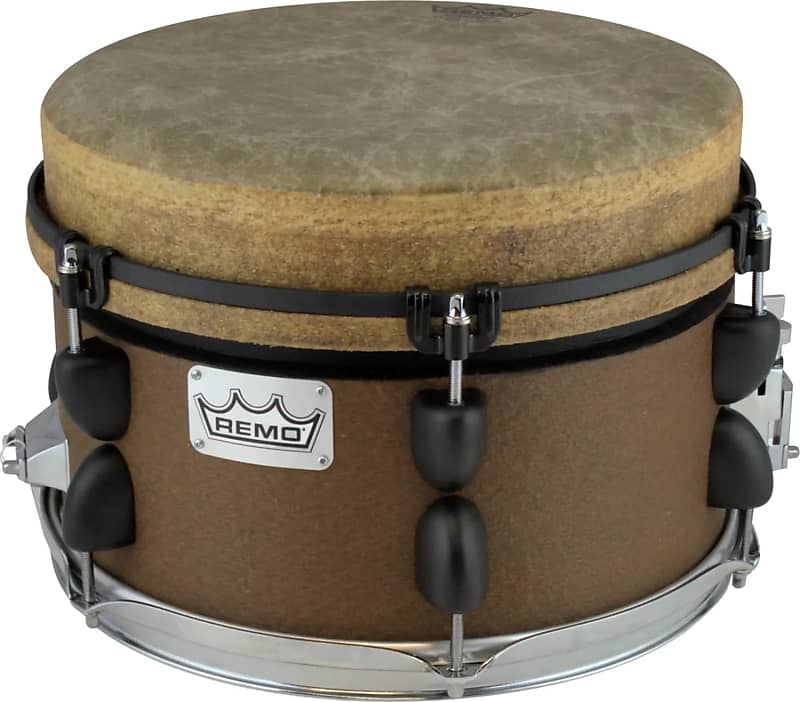 Remo Mondo Acousticon Snare Drum, 12" x 9", Brown Earth | Reverb