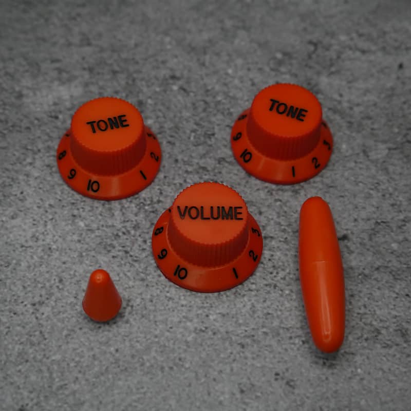 #467 Orange Custom Color Strat Stratocaster Fender Knobs Knob | Reverb