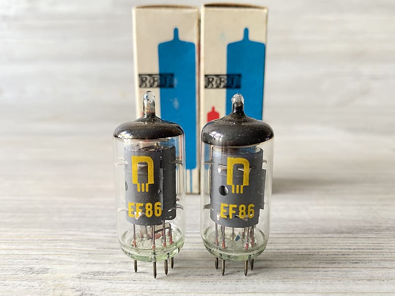 1966 Pair Of RFT EF86 NOS Vacuum Tubes From Selected Bunch | Reverb