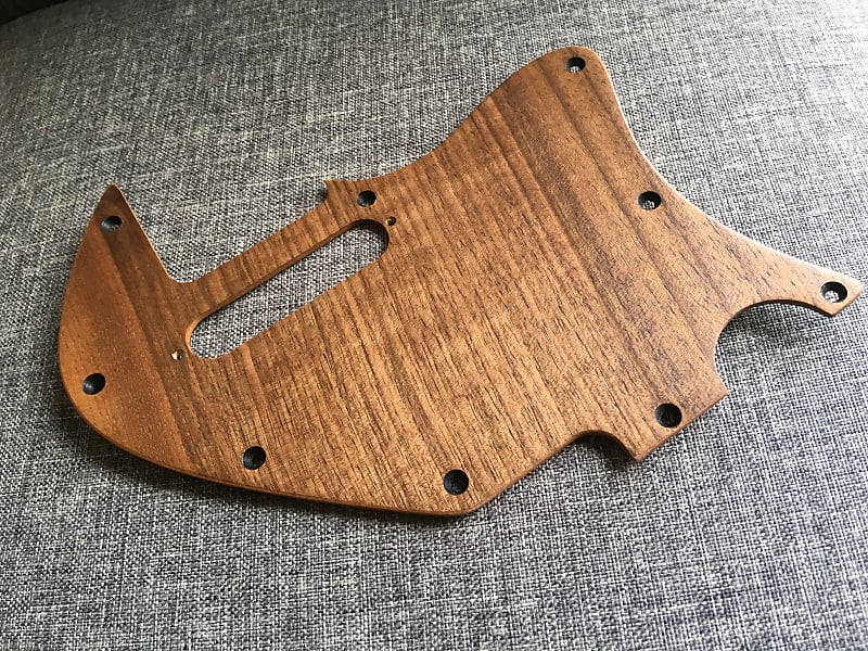 Custom Made Walnut Wood Telecaster Pickguard - Merle Haggard | Reverb