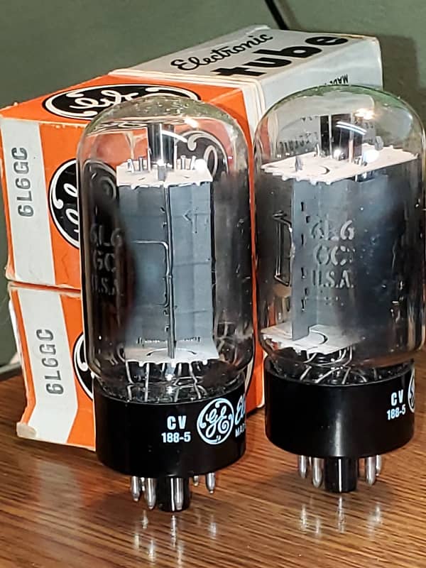 GE 6L6GC NOS/NIB Dual Side Getters MaxiMatch2 tested Matched | Reverb
