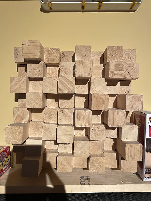 Acoustic diffuser DIY Acoustic Wood Sound Diffuser Skyline | Reverb